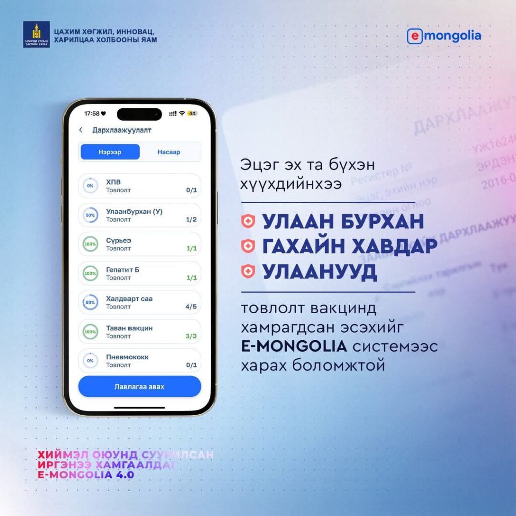 Байнгын асаргааны тэтгэмжийн үйлчилгээ цахимжлаа · E Mongolia Academy
